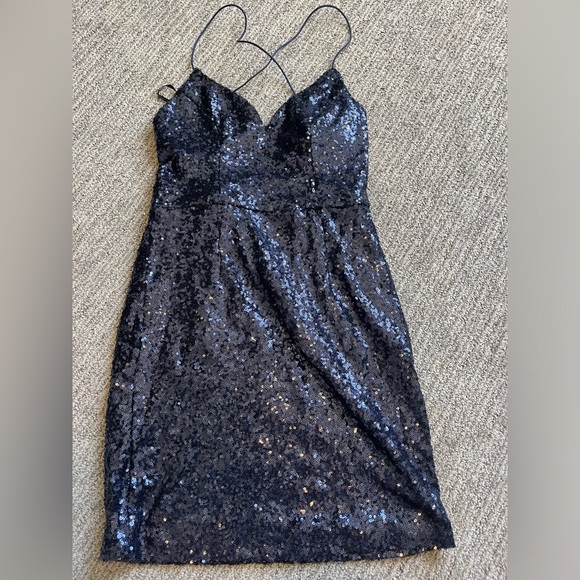 Hello Molly | Dresses | Hello Molly Navy Blue Hoco Dress | Poshmark